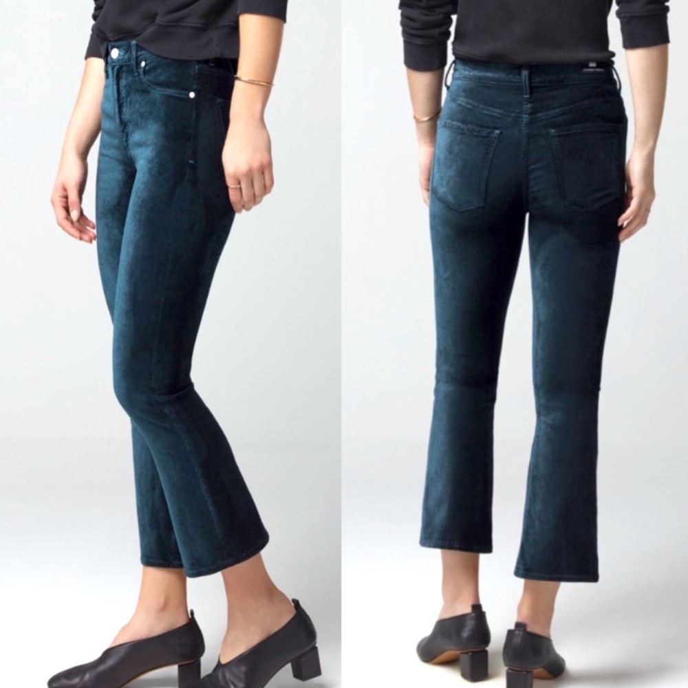 Coh Demy Velvet Cropped Flare - Gem